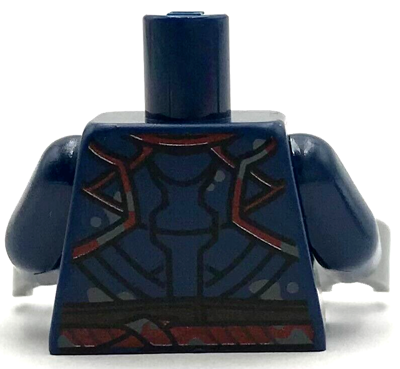 Lego New Dark Blue Torso Tunic w/ Dark Red Worn Trim Zombie Part | eBay