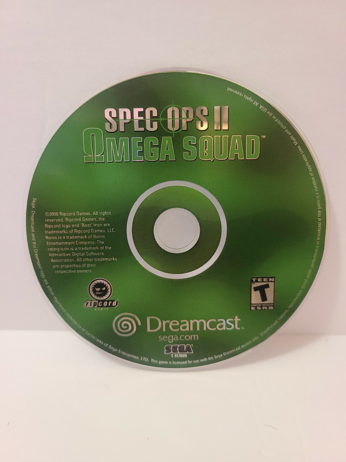 Spec Ops 2 II: Omega Squad (Sega Dreamcast) Authentic Game Disc Only ...