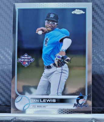 Ian Lewis 2022 Topps Chrome Pro Debut #PDC-147 - Marlins RC | eBay