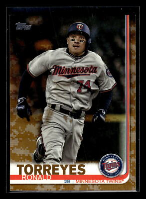 2019 Topps #537 Ronald Torreyes 9/25 Mint Memorial Day Camo Minnesota ...