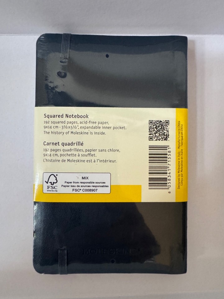 NEW MOLESKINE POCKET Ruled HARD cover Notebook NAVY BLUE 3.5" X 5.5 ...