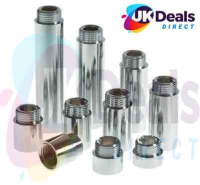 Chrome Radiator valve extension. Chrome plated brass 10mm to 100mm long ...