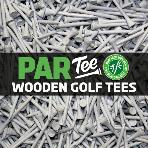 1000 X PAR-TEE WHITE BAMBOO ULTRA STRONG WOODEN GOLF TEES 83mm (3 1/4 ...