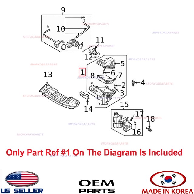Genuine Hyundai OE Cleaner Assy-Air 28110-AA150 for sale online | eBay