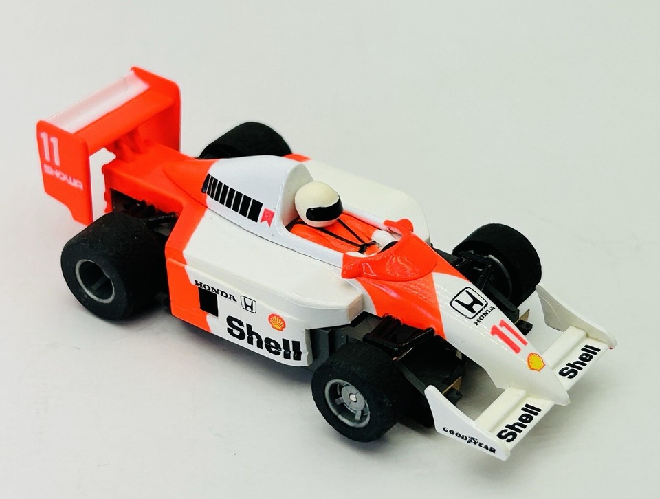 Vintage Tyco F1 Shell Honda Showa #11 On 440x2 Chassis HO Slot Car Comb ...