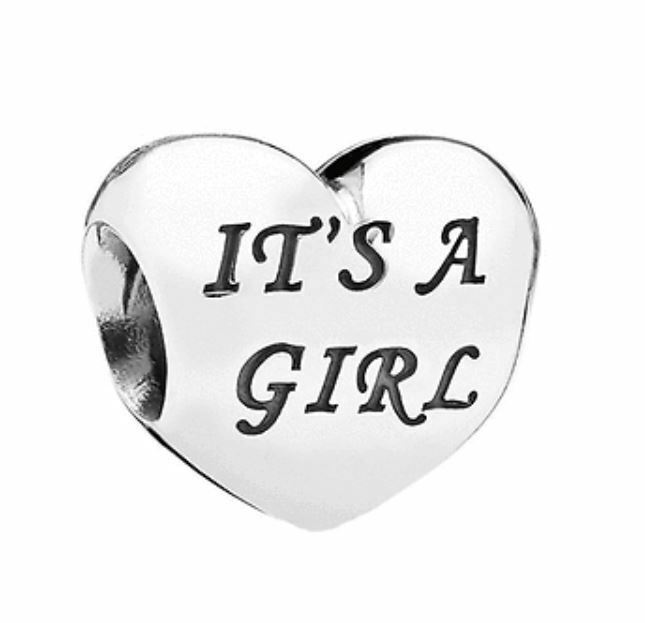 Pandora Baby Girl Handprint Heart Charm S925ALE Pink Zirconia NEW ...