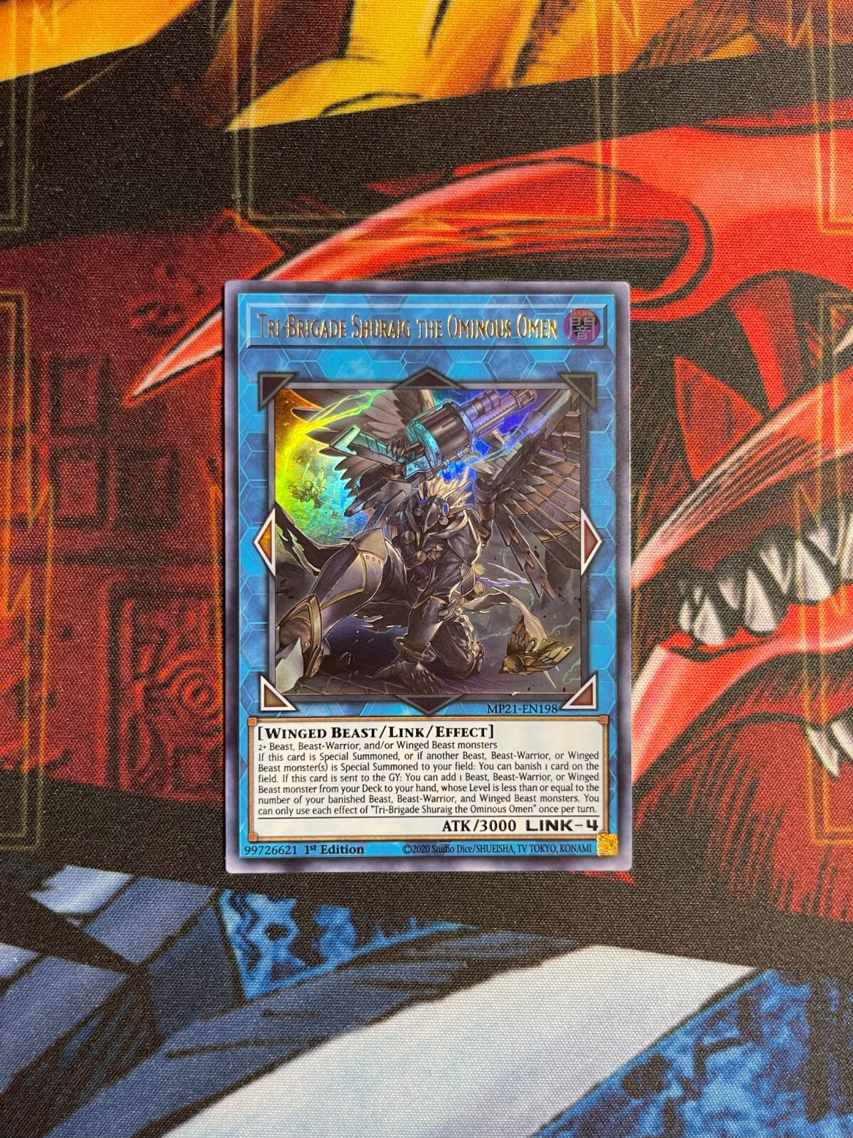 Yu-Gi-Oh! Tri-Brigade Shuraig the Ominous Omen MP21-EN198 * Ultra 1st ...