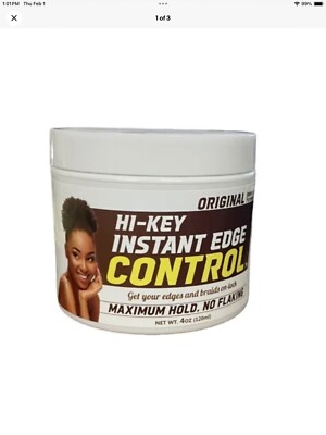 HI-KEY INSTANT EDGE CONTROL & BRAIDS ON-LOOK MAXIMUM HOLD NO FLAKING 4 ...