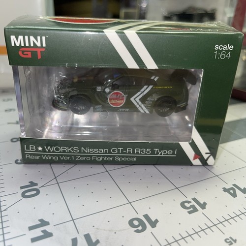 Mini GT 7 LB WORKS Nissan GT-R R35 Type I Rear Wing Ver.1 Zero Fighter ...