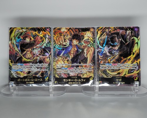 Luffy ST13-003, Sabo ST13-001, & Ace ST13-002 L Gold Premium Card ...