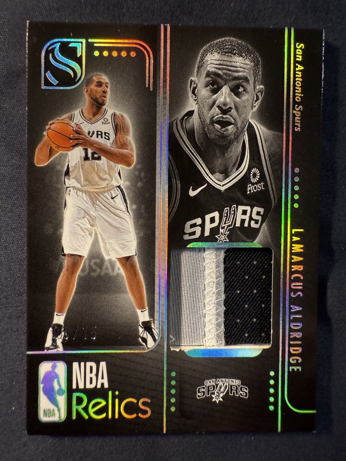 2024 Panini Silhouette NBA Relics gamer-worn LaMarcus Aldridge #8/15 ...