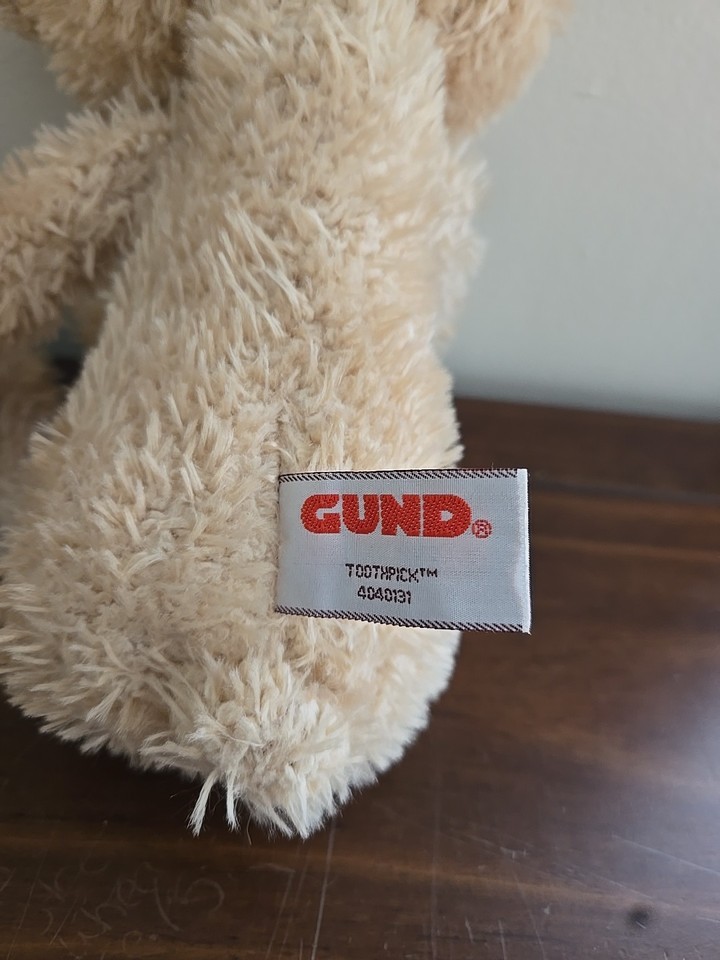 Gund Toothpick Light Brown Teddy Bear Soft Stuffed Animal 16" Plush Toy ...