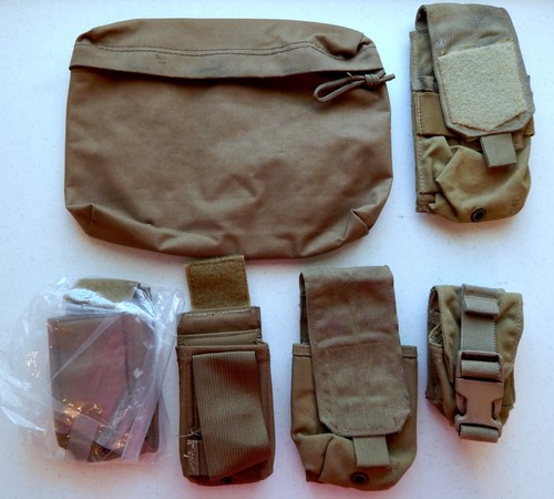 USMC Pouches (Six, Including Magazine, Frag Grenade, Fast Reload & More ...