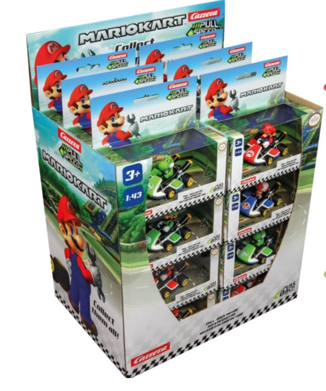 CARRERA,Green MARIO KART friction kart in box - Yoshi, 1/43 ...