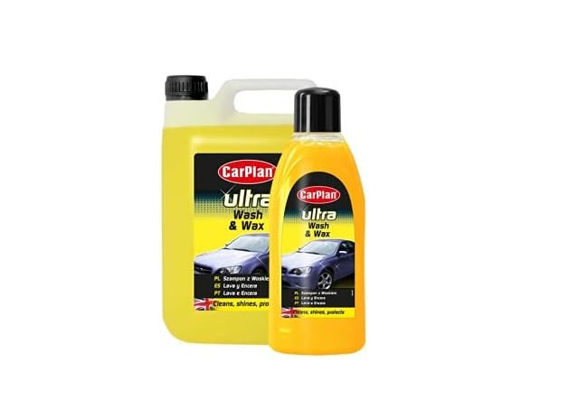 CarPlan 5L Ultra Wax & Wash Car Shampoo for Shine & Protection Free ...