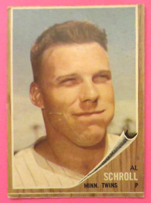 1962 Topps, Minnesota Twins - AL SCHROLL | eBay