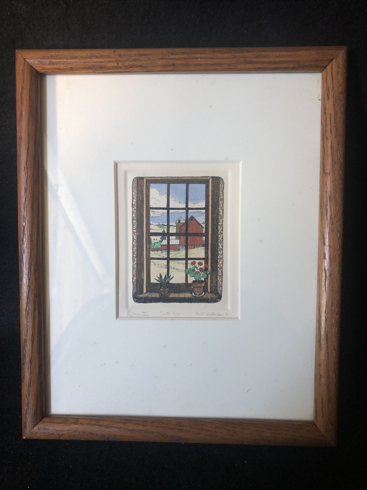 Miniature Etching titled "South View” Susan Hunt-Wulkowicz signed | eBay