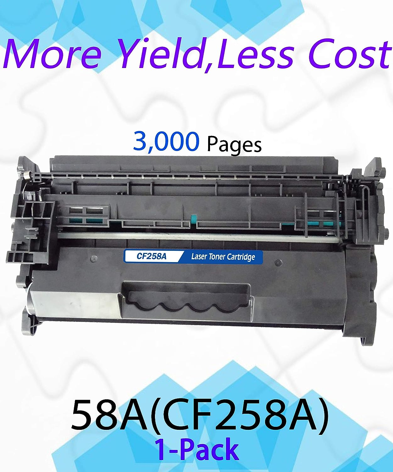 EASYPRINT (1-Pack, DIY Chip, Black) Compatible CF258A 58A Toner ...