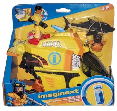 Imaginext Deep Sea Mission DEEP SEA SUB & Shark Ocean Adventure | eBay