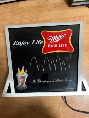 Miller High Life Bouncing Ball motion beer sign replacement reel scroll ...
