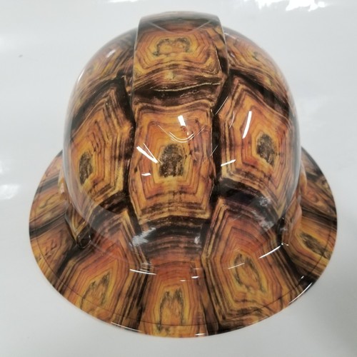 full brim hard hat custom hydro dipped IN SHELL HEAD ,TURTLE 🐢 SHELL ...