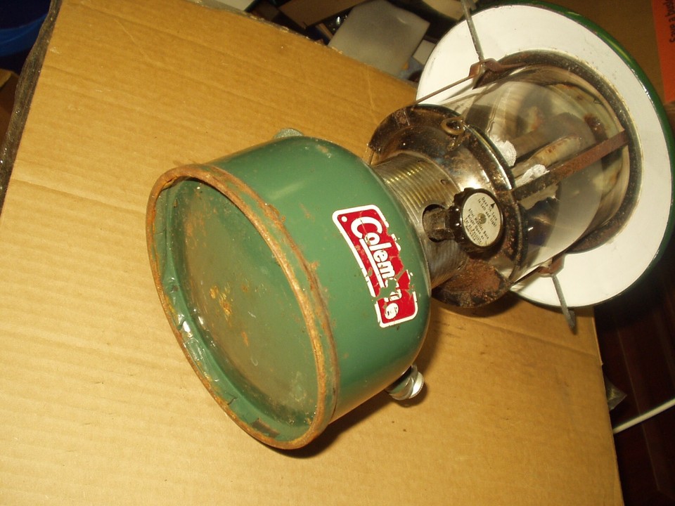 VINTAGE COLEMAN 228F DOUBLE MANTLE GAS LANTERN January 73 Big Hat | eBay