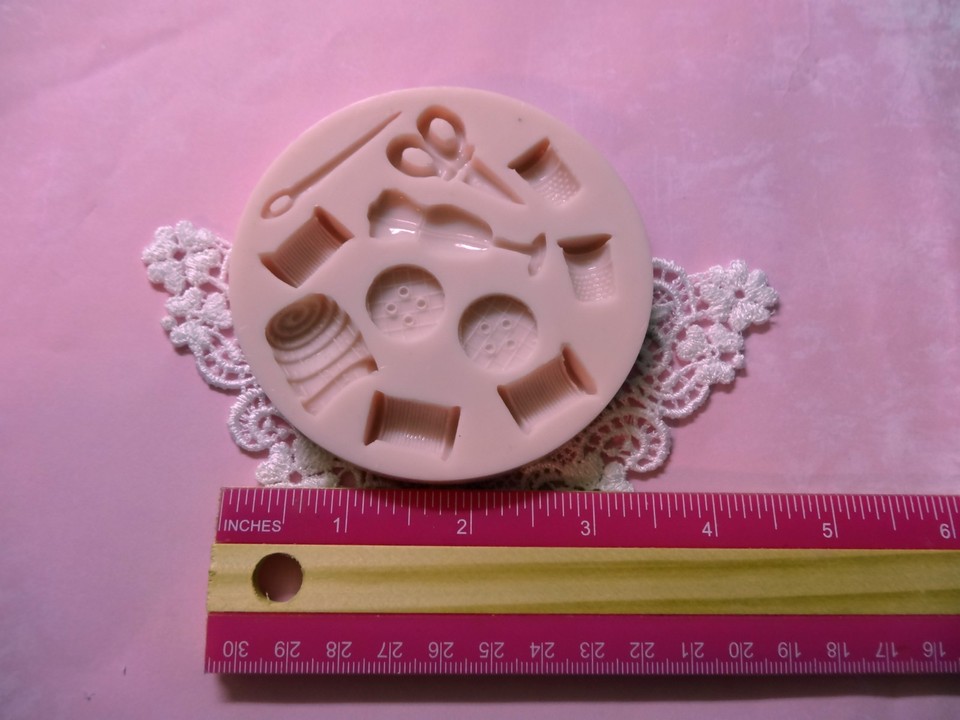 Sewing Fashion designer Set silicone mold fondant cake decorating ...