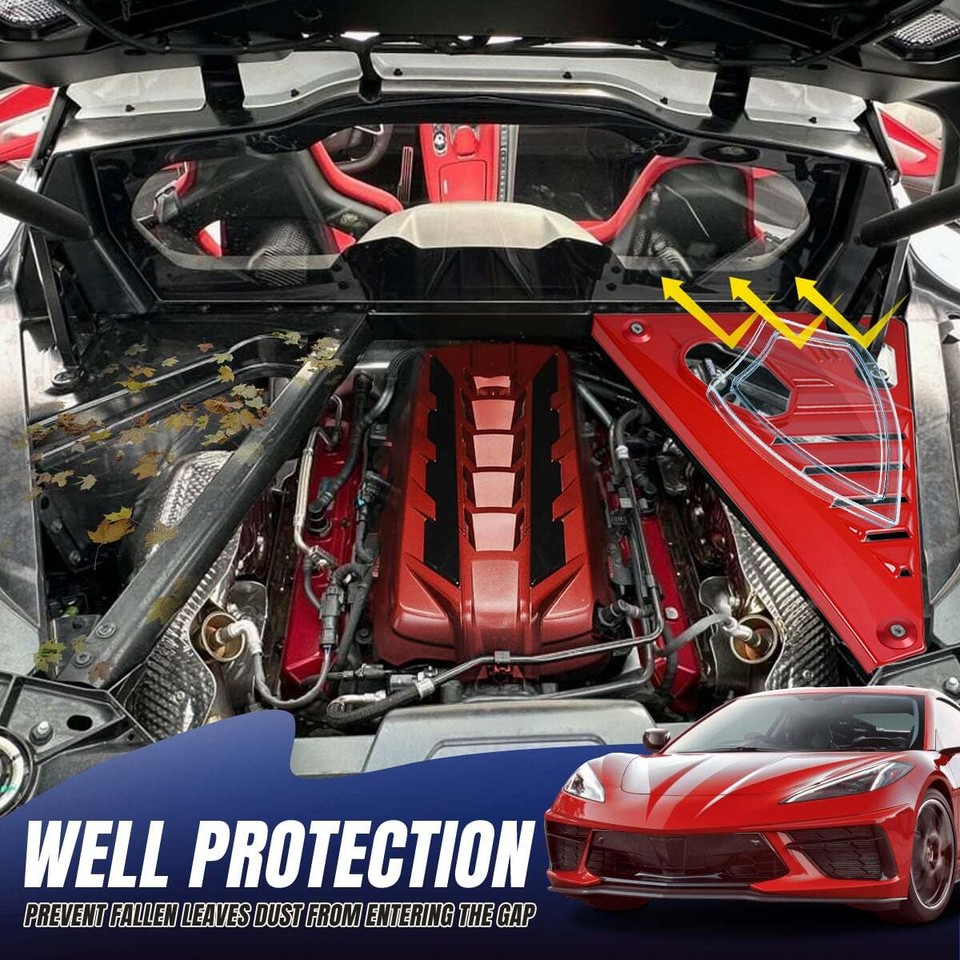 Engine Hood Bay Side Panel Cover Accessories For Chevy Corvette C8 ...