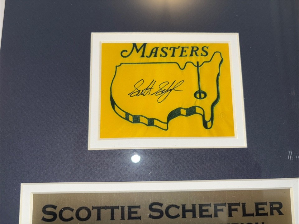 Scottie Scheffler 2024 Masters Champ Facsimile Signed Framed Photo ...