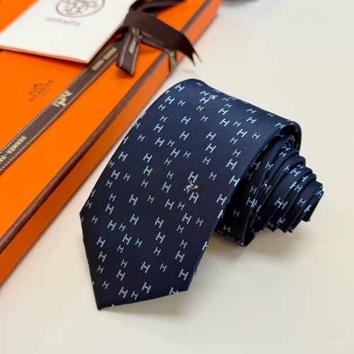 Men's * New * Classic Hermes Printed Monogram Logo 100% Silk Tie | eBay