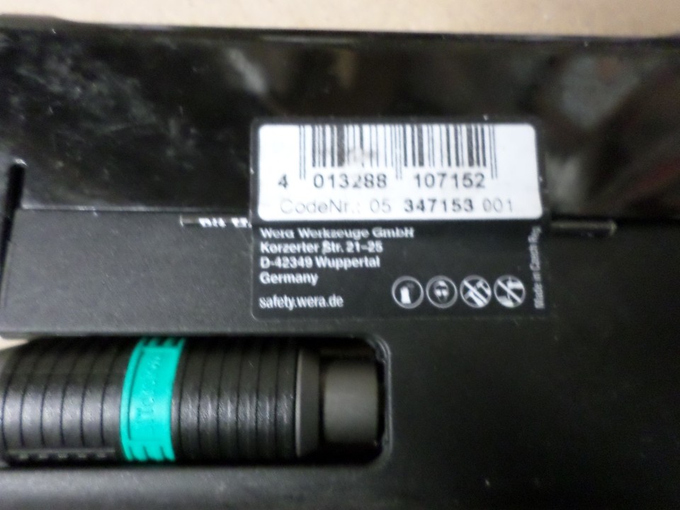 Wera BiTorsion Screwdriver Bits & Holder 10 Piece Set Bit Check PZ1 PZ2 ...