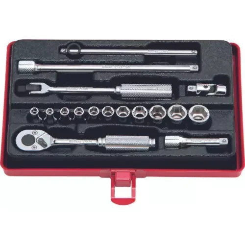KOKEN SOCKET SET 1/4" METRIC 17 PCS IN METAL BOX JAPAN ITEM 2261M-6P | eBay