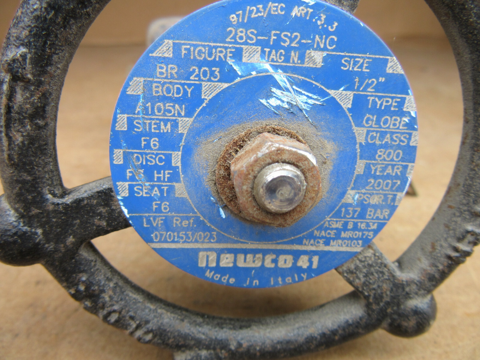 3/4" Weld Socket Globe Valve 800 Newco 41 A105n Made in Italy 28s-fs2 ...