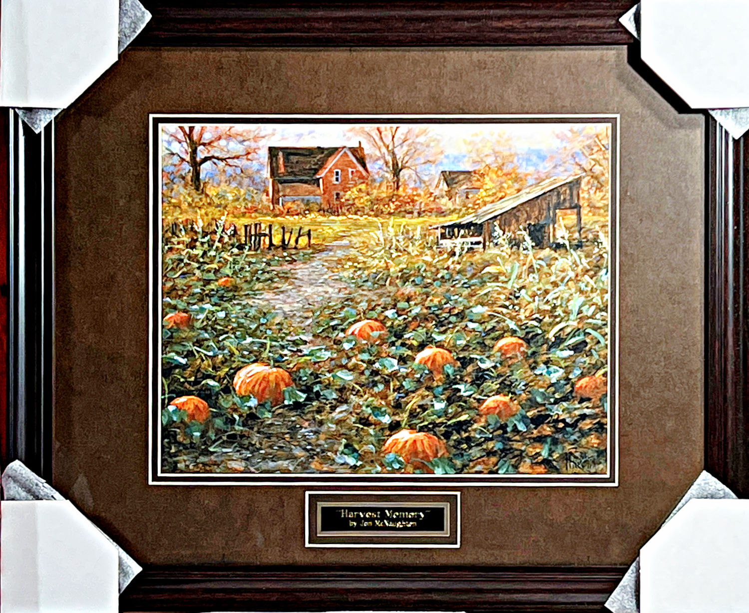 Jon McNaughton Harvest Memory Pumpkin Patch Art Print-Framed | eBay