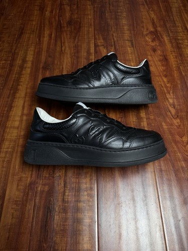 Gucci GG Embossed Monogram Mens Sneakers - Black - Size 10G 10.5US ...