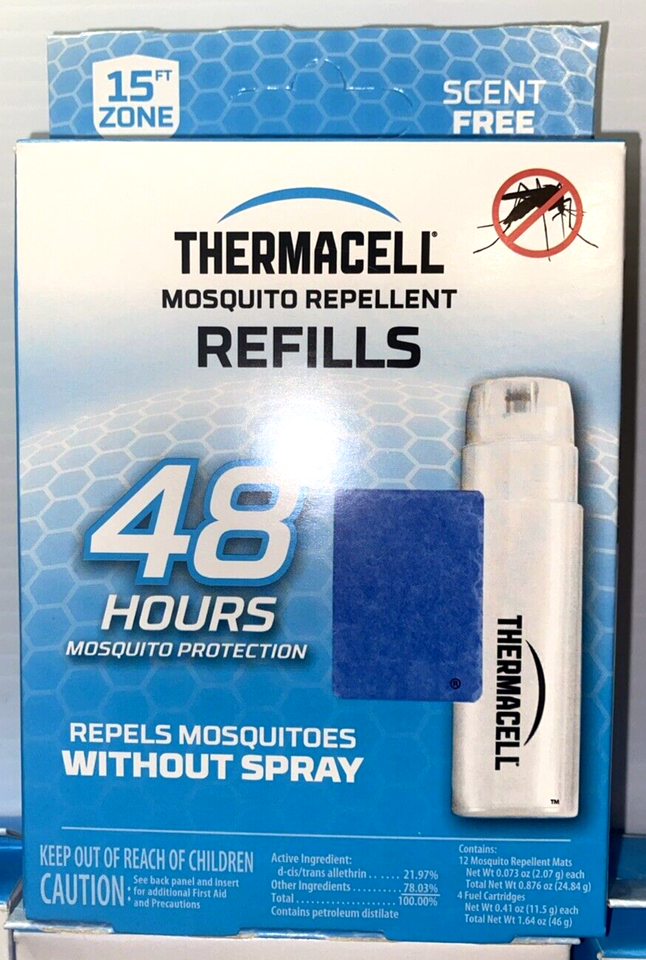 Thermacell Mosquito Repellent Refill 4 Pack 48 Hour Scent Free LOT OF 7 | eBay