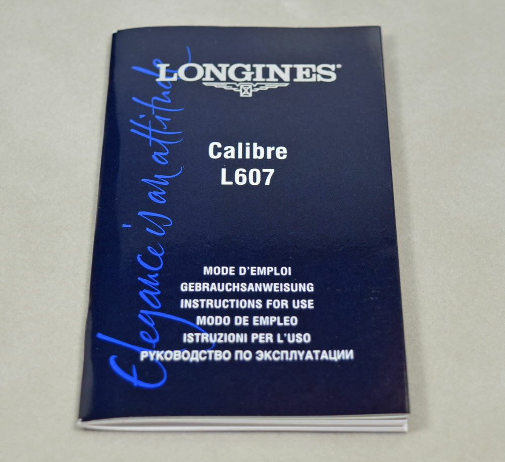 New Longines Watch Instructions Manual Booklet Calibre L607 | eBay
