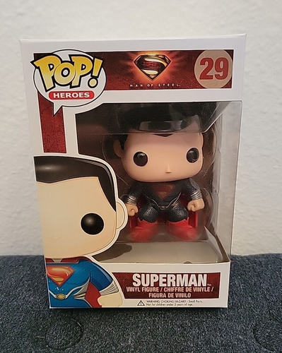 Funko Pop! Heroes Superman 29 Man Of Steel DC figure with protector ...