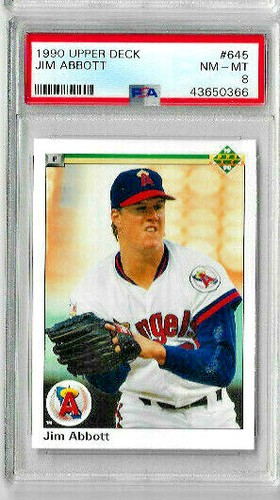 1990 Upper Deck Jim Abbott PSA 8 | eBay