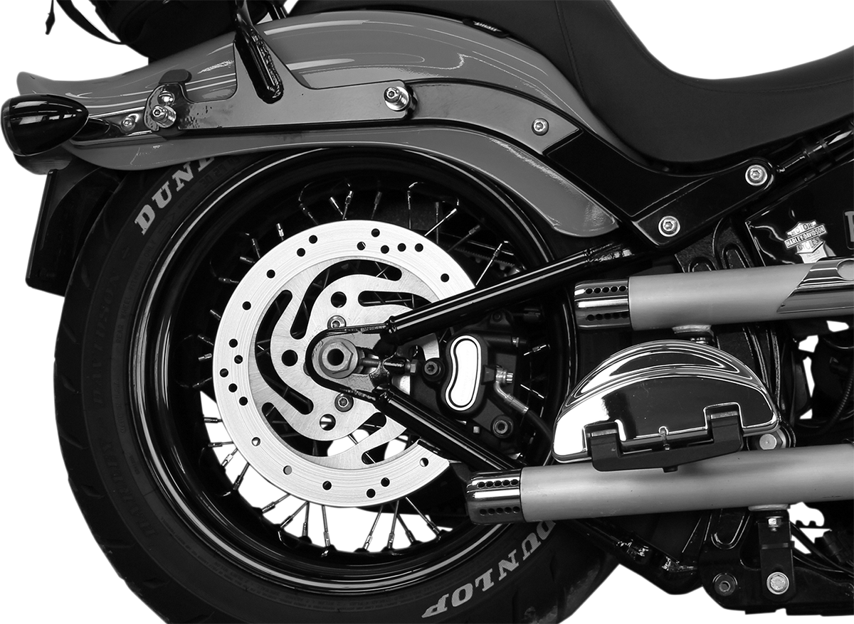 Legend Black Pair Rear Air Shocks 2000-2017 Harley Softail FLSTN FXST ...