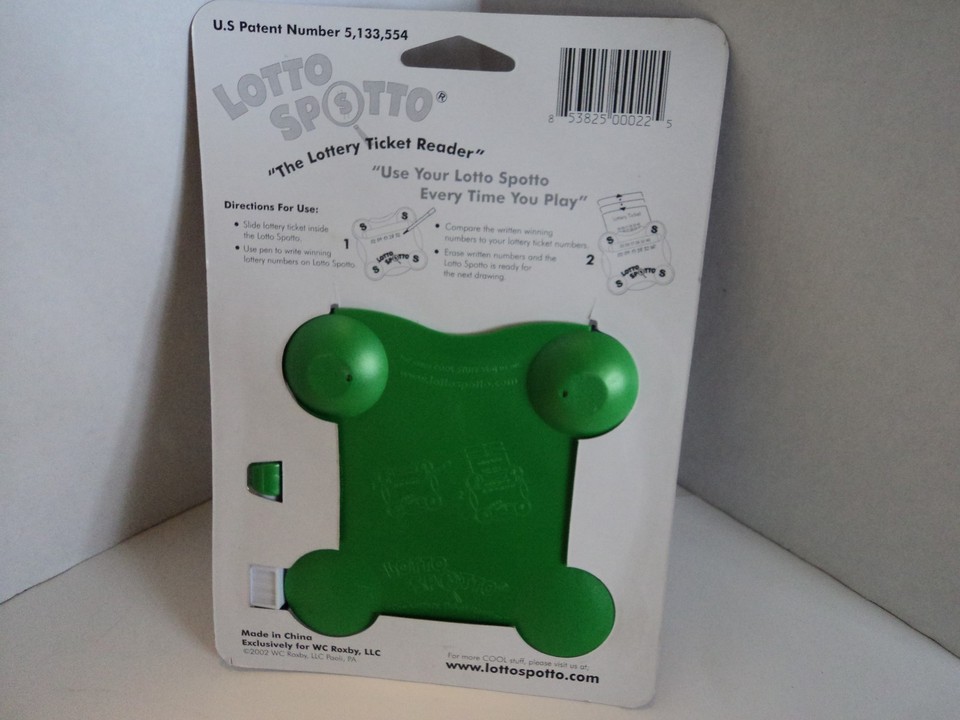 LOTTO SPOTTO Lottery Ticket Reader, As Seen on T.V.WINNING NUMBER Fast ...