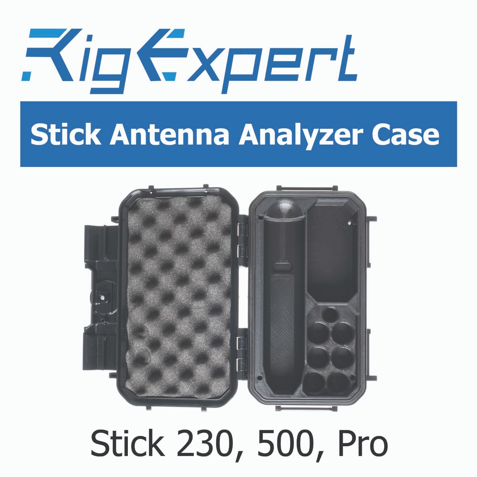 RigExpert Custom Fitted Storage Case for Stick Pro XPro 230 500 Antenna ...