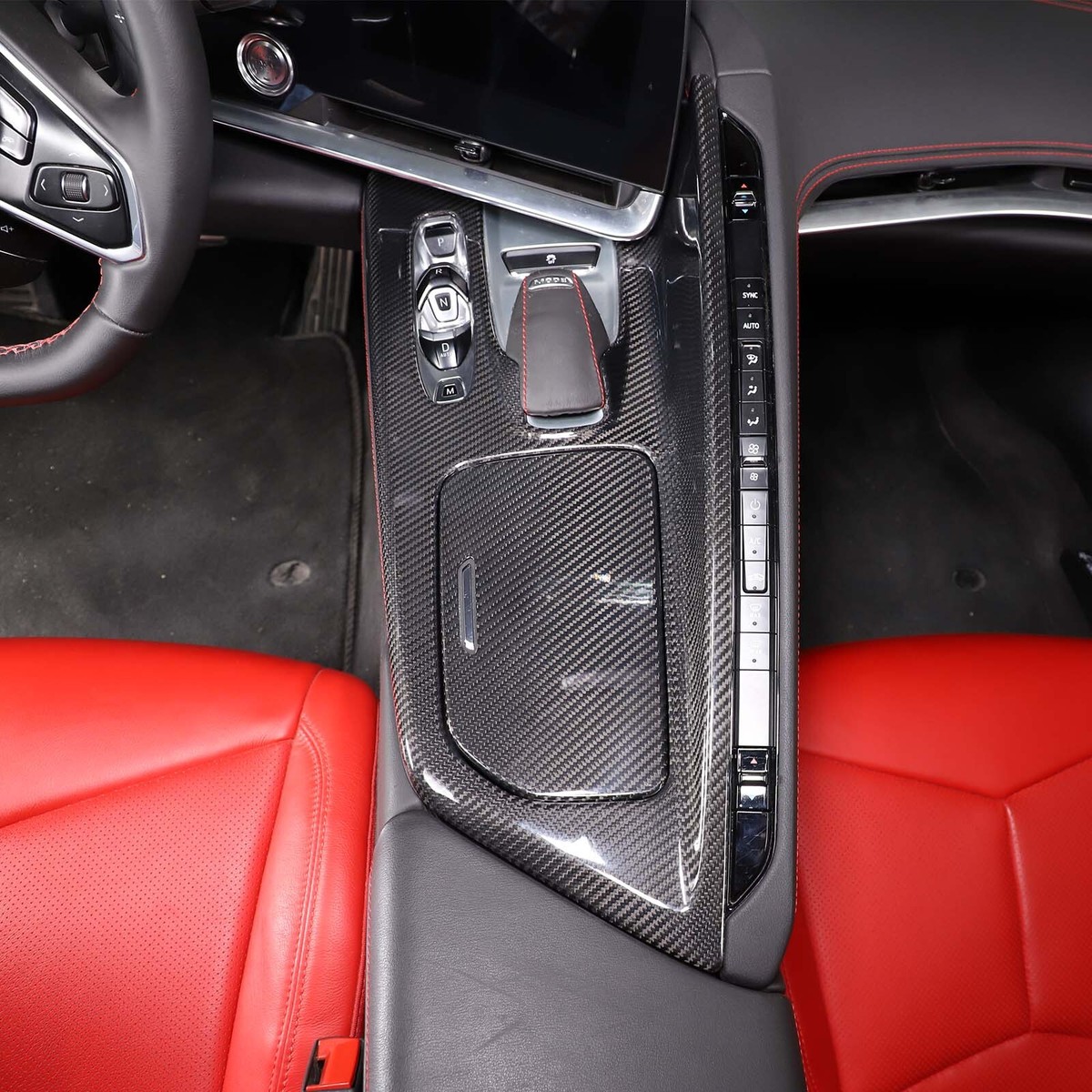 C8 Corvette Carbon Fiber Real Dry Carbon Fiber Interior Trim Kit For ...