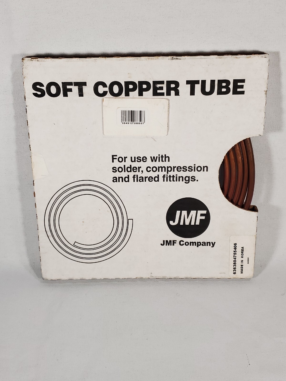 Soft Copper Tube Refrigeration 1/4" x 10’ JMF COMPANY - Copper Pipe New ...