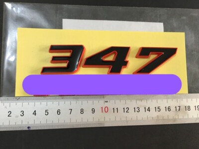 (2pcs) Red & Black 347 374 437 473 Badge Emblem Trim for Passenger ...