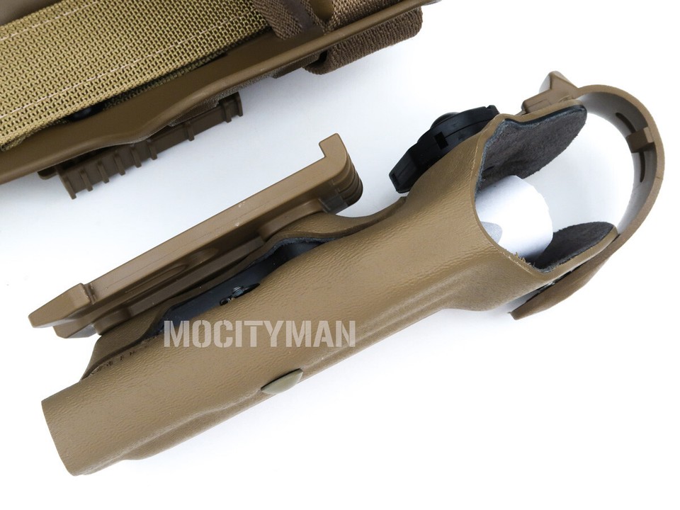 Safariland Coyote RH Holster Leg Shroud For Operator Colt M45A1 Pistol ...