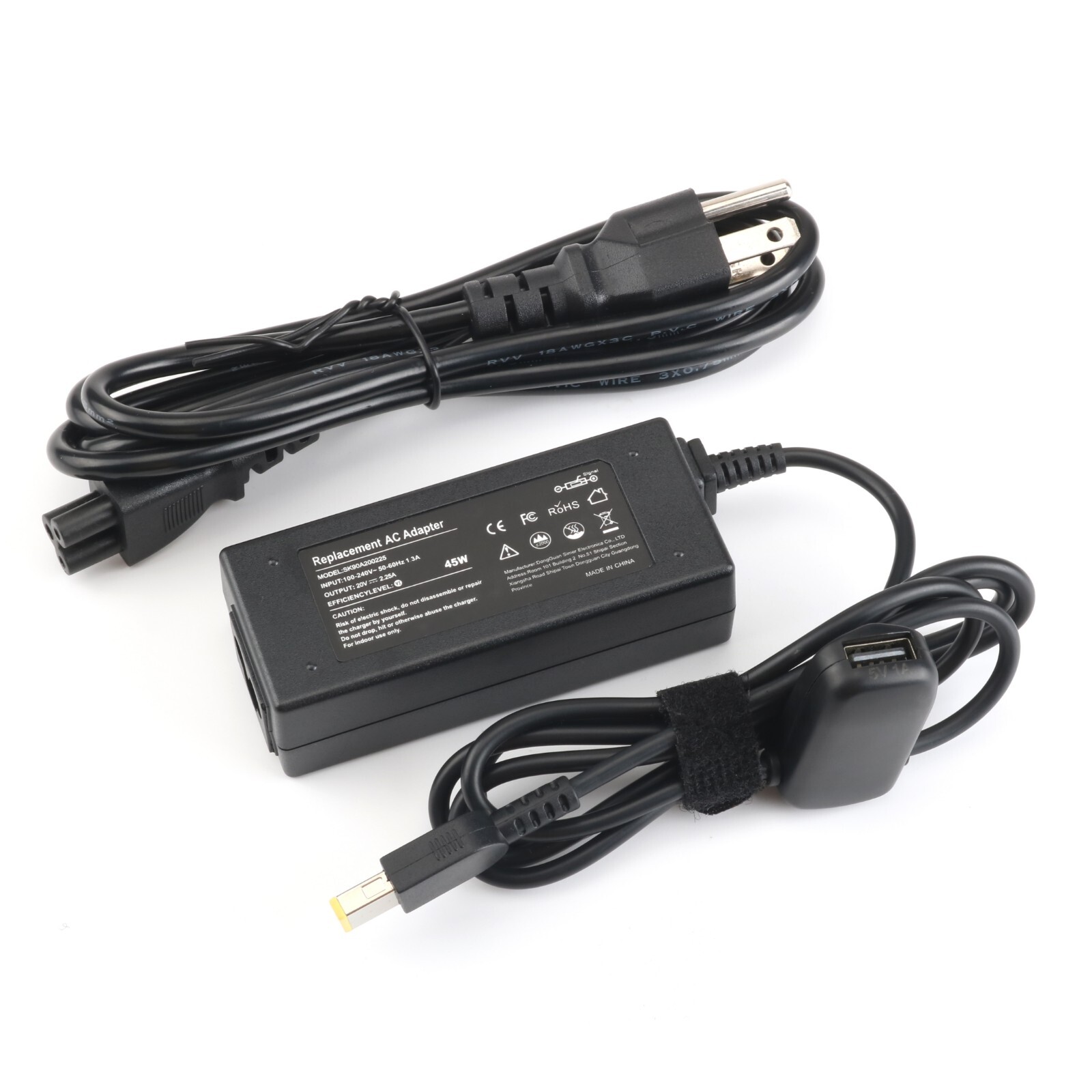 Lenovo Laptop Charger 45W watt AC Power Adapter for ThinkPad X250 X260 ...