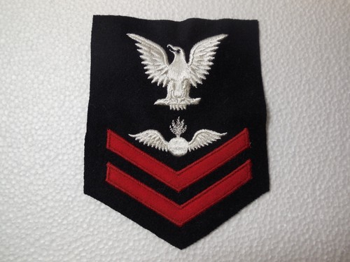 NAVY PETTY OFFICER 2ND CLASS AVIATION ORDNANCEMAN RATE PATCH NOS LIONA ...