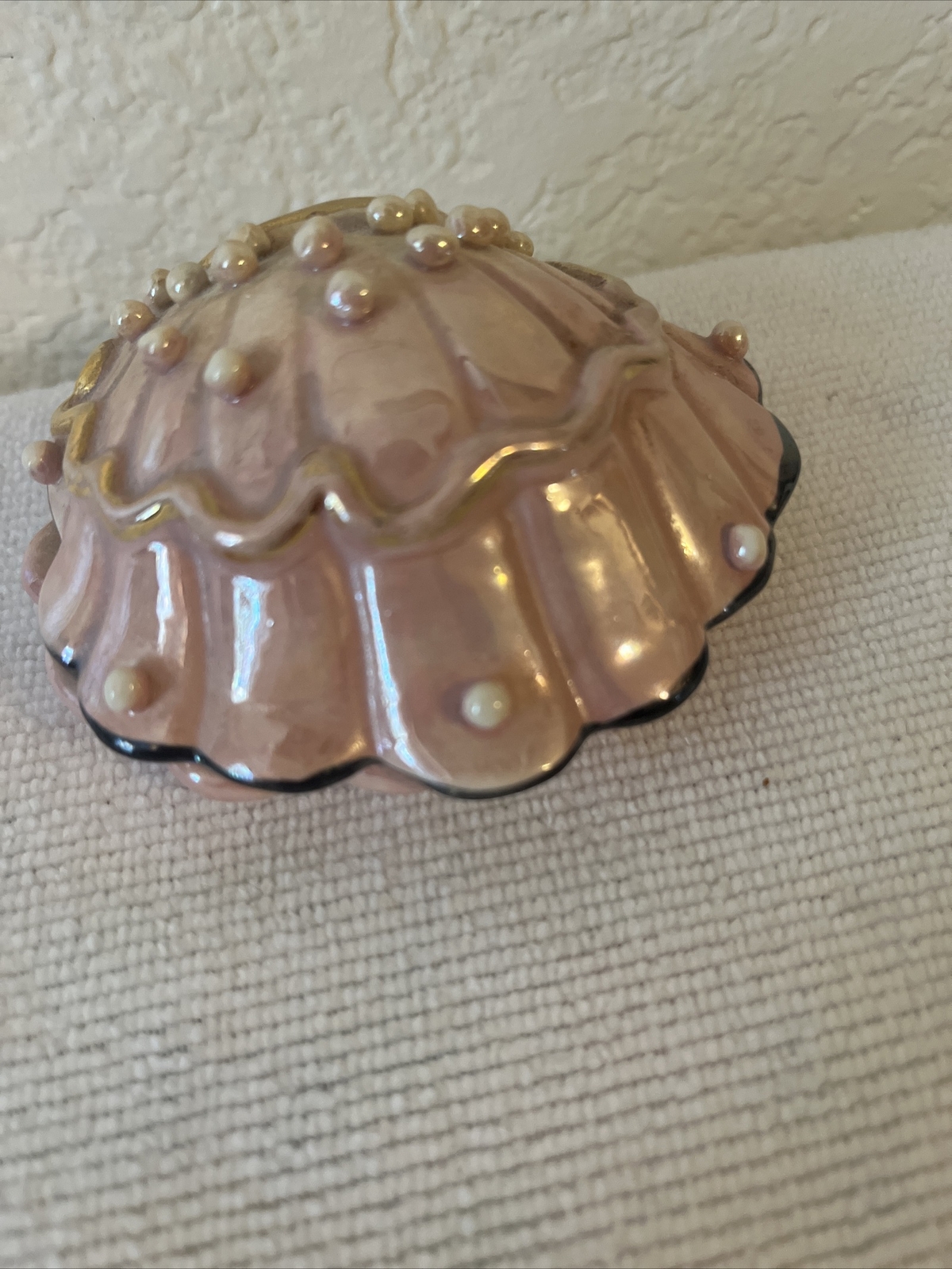 heather goldminc blue sky Shell With Pearls Tealight Hold Or Trinket ...