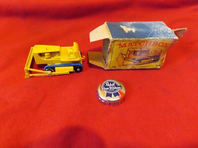 Vtg Matchbox No.18 Bulldozer,Lesney Prod.,yellow,w/box ,GD+ 🤠🤠🤠MB2.8 ...